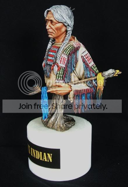 Sioux Indian Bust - Figure Work In Progress - Britmodeller.com