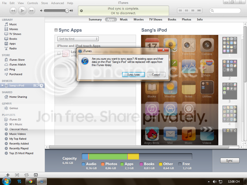 Vấn đề nan giải khi dùng iTunes sync apps ...Các bác vào giúp em với ...